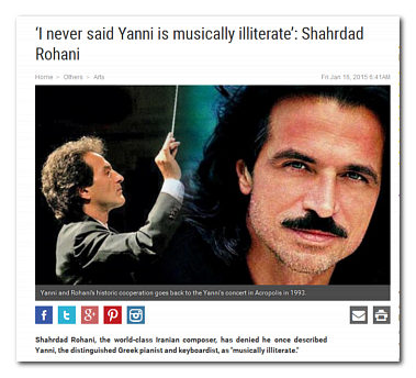 Rohani's Yanni Controversy | New Age Music Guide